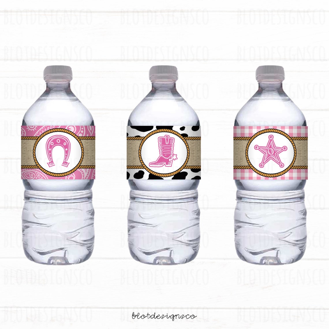 Printable Western Rodeo Cowgirl Water Bottle Labels Cowgirl | Etsy