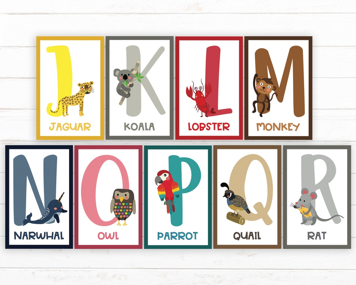 PRINTABLE Alphabet ABC Flashcards Preschool Worksheets ABC | Etsy