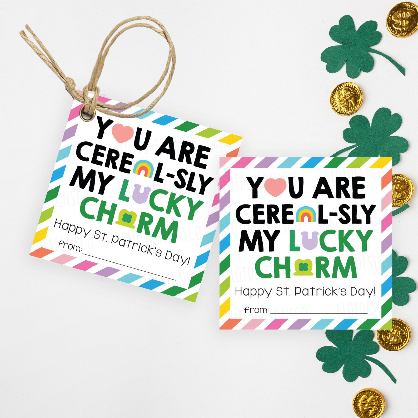 PRINTABLE St. Patrick's Day Marshmallow Cereal Label, You Are Cereal ...