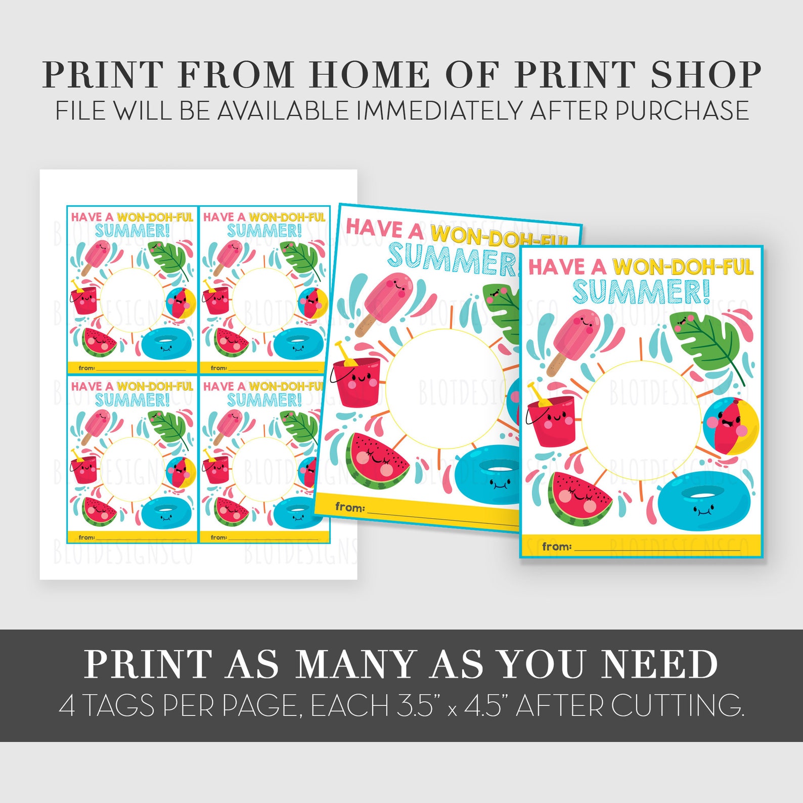 Play Doh Gift Kindergarten End of School Tags Classmate - Etsy