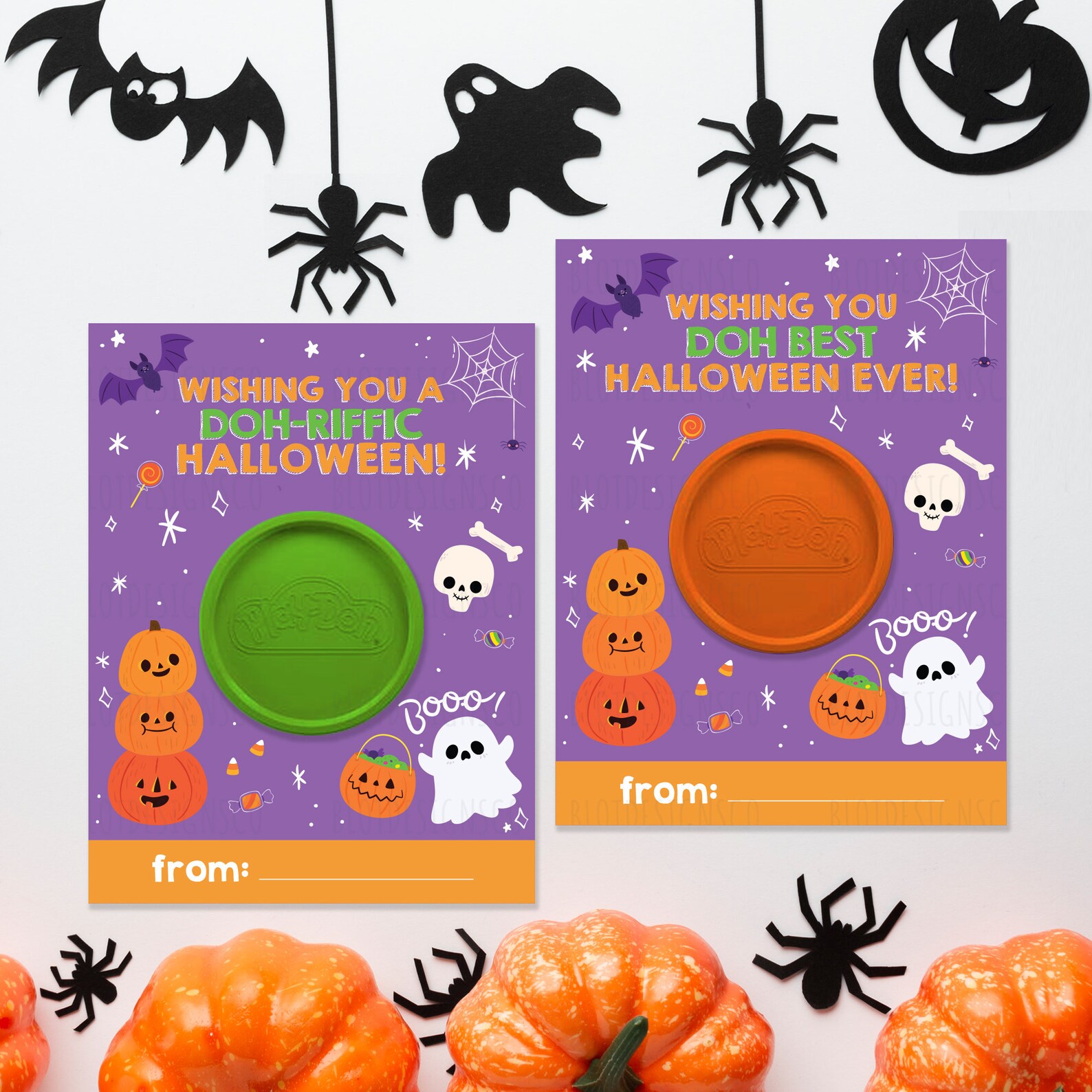 Halloween Play-doh Party Favors Trick or Treat Truck or Treat | Etsy