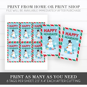 Christmas Pencil Insert Holder, Glow Stick Tag Gift PRINTABLE ...