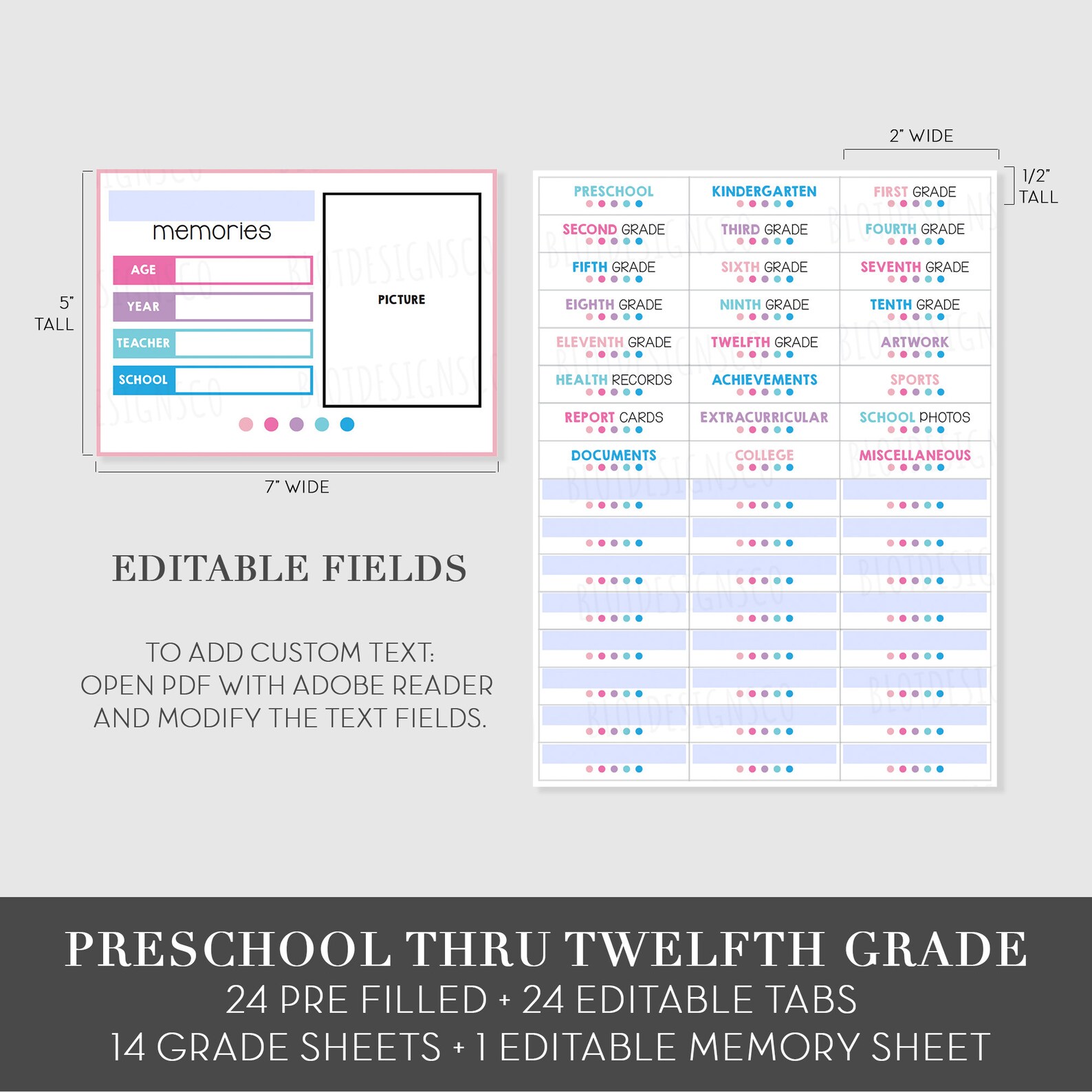 Memory Box Labels Stickers Milestone Tote Labels Kids School - Etsy