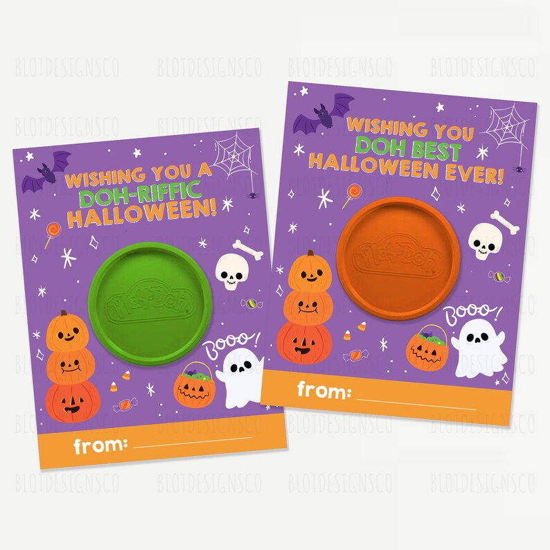 Halloween Play-doh Party Favors Trick or Treat Truck or Treat - Etsy