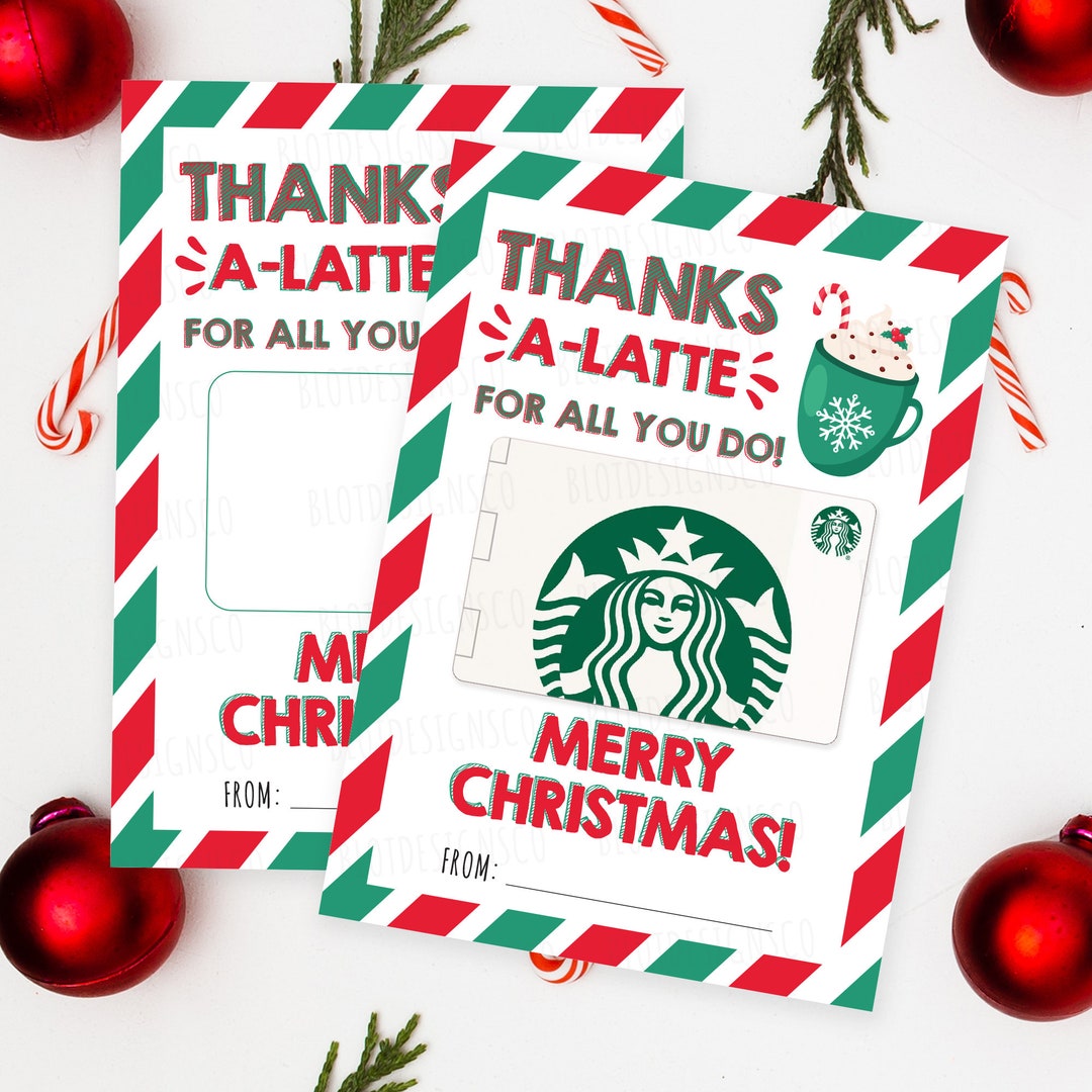 PRINTABLE Teacher Gift Card Christmas, Secret Santa Card, Gift Card ...