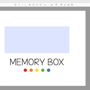 Full Page Memory Box Kit, Memory Box Labels Stickers, Editable PDF ...