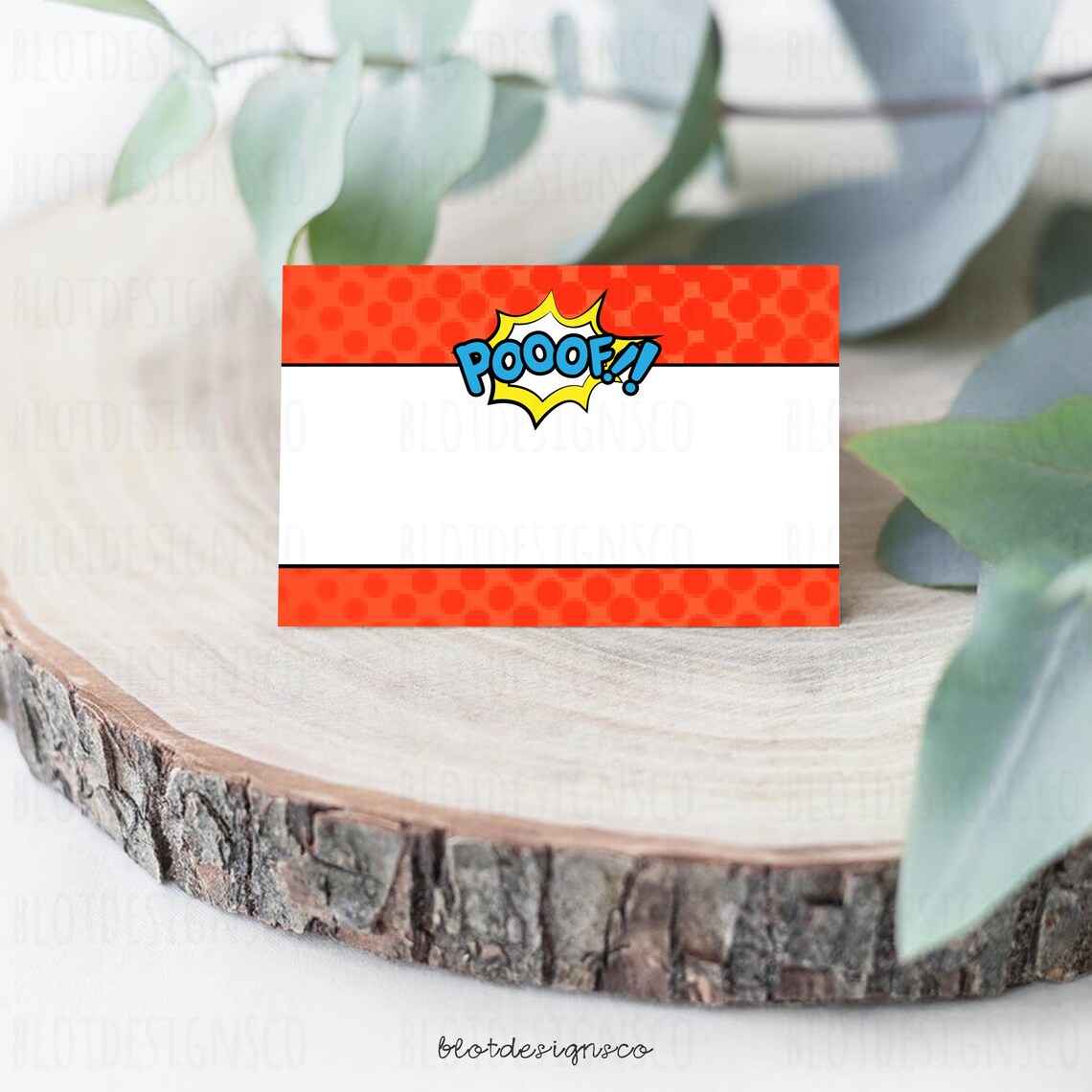 PRINTABLE Superhero Comics Folding Buffet Card Food Label Candy Buffet ...