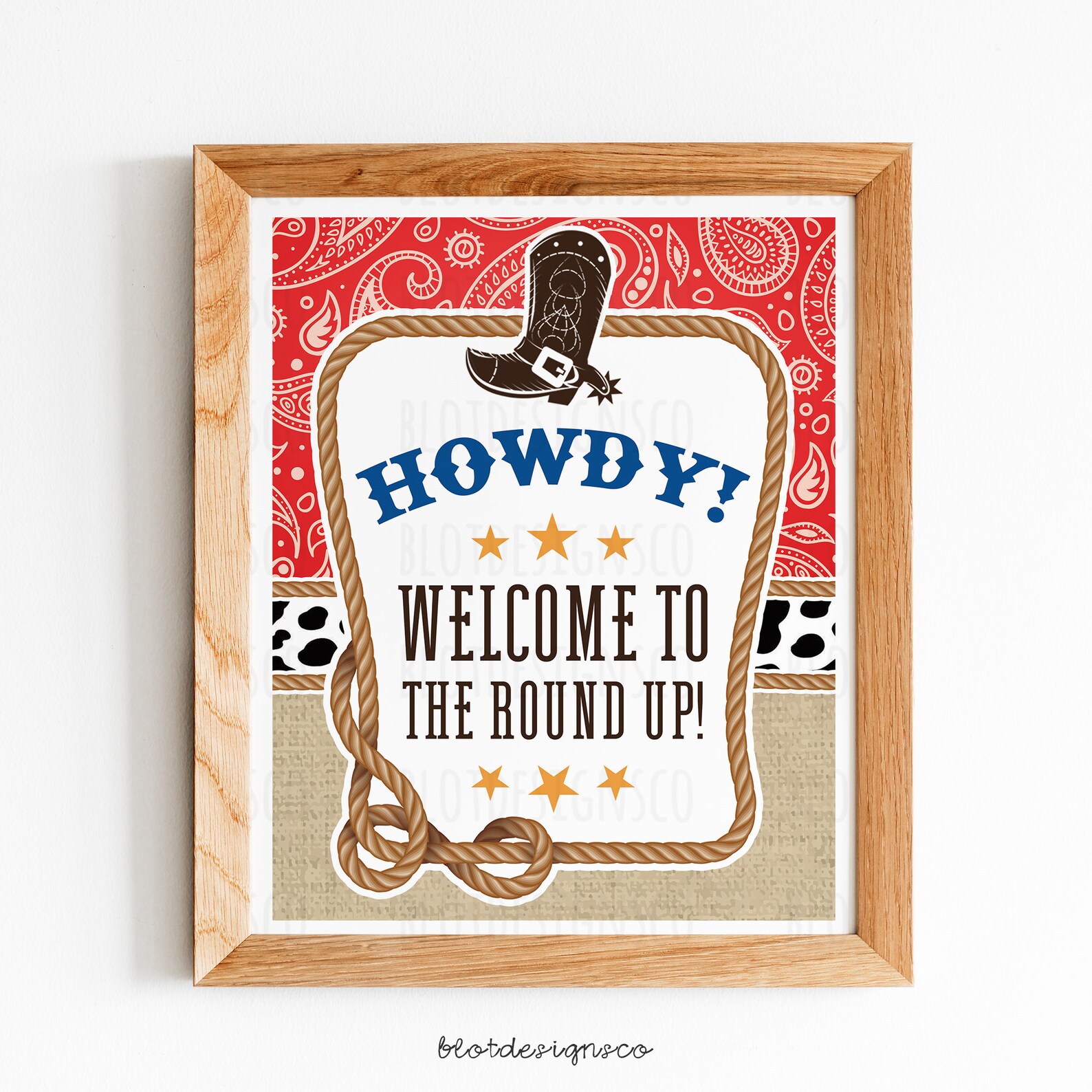 Western Cowboy Rodeo Welcome Sign Cowboy Table Sign Cowboy - Etsy