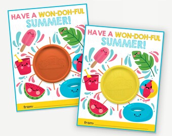 Play Doh Gift Kindergarten End of School Tags Classmate - Etsy