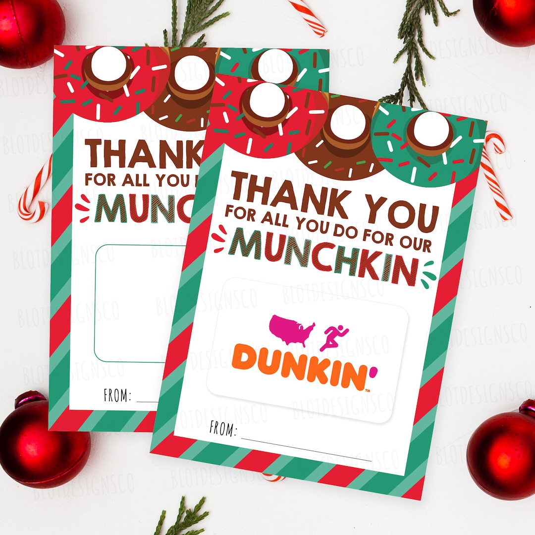 PRINTABLE Little Munchkin Christmas Teacher Gifts, Teacher Christmas ...
