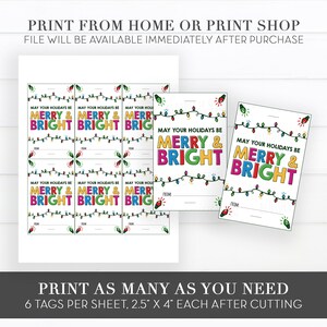 Christmas Glow Stick Tag Gift Printable,christmas Pencil Insert Holder ...