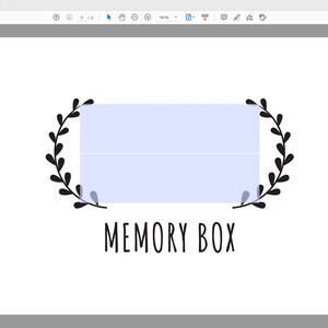 DIY Memory Box Kit, Editable File PDF Milestone Tote Labels, Baby ...