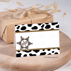 Printable Western Rodeo Cowboy Buffet Labels, Cowboy Food Tents ...