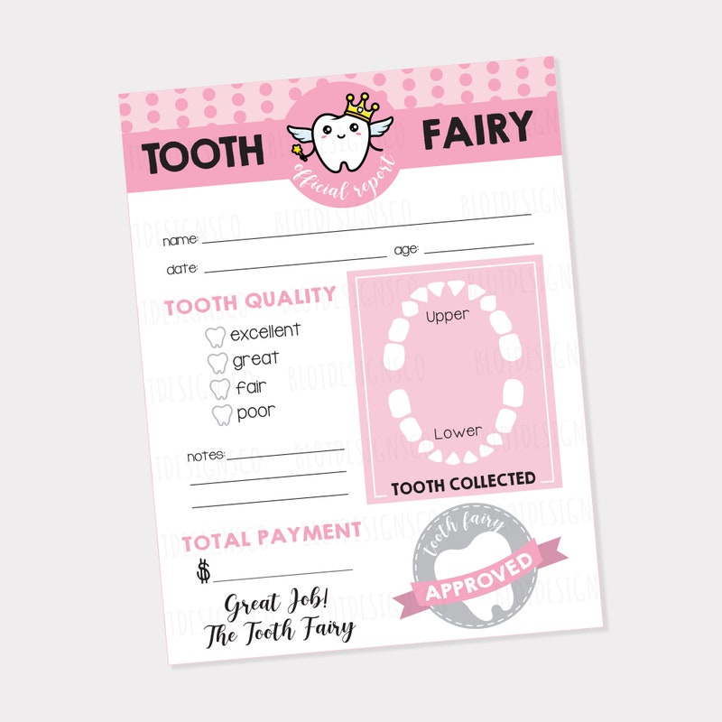 Lost Tooth Receipt - Etsy