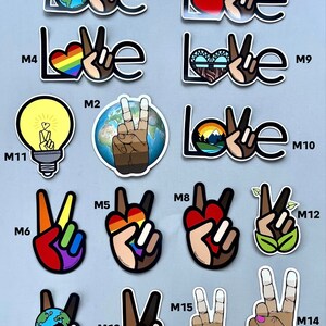 Decals & Magnets PEACE, LOVE, UNITY - Etsy