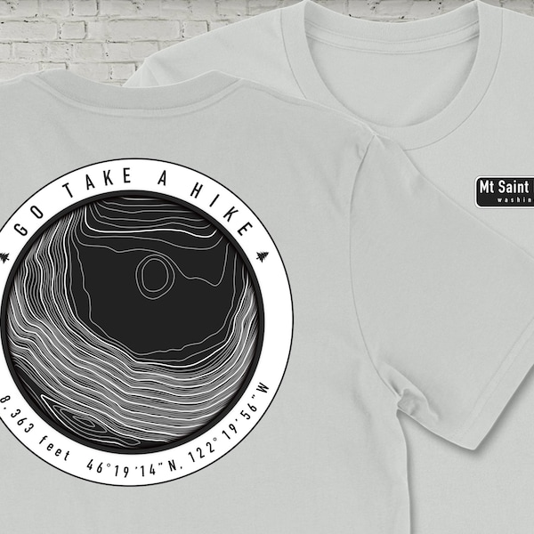 Topographical Map Tshirt - Etsy