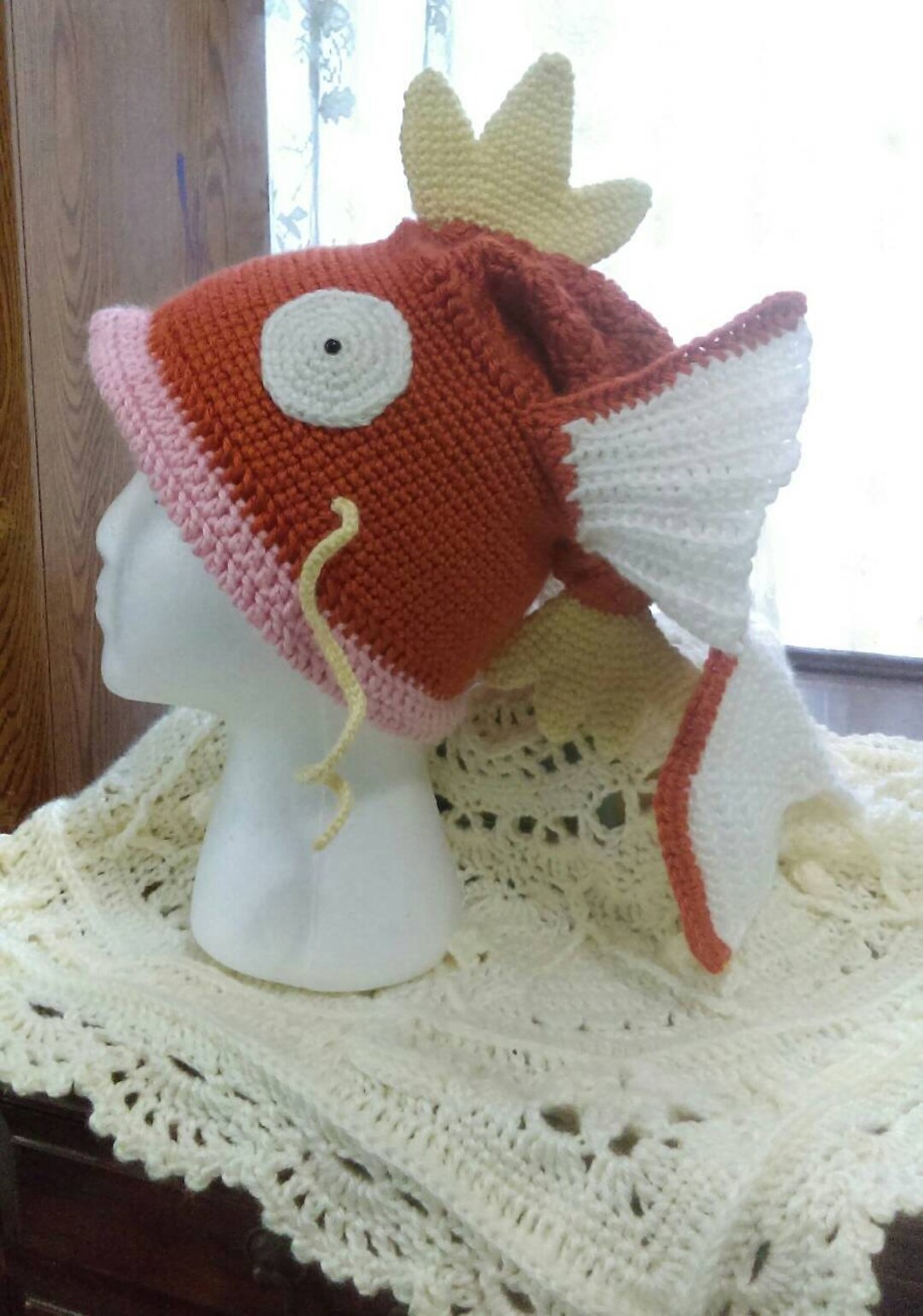 Pokemon Inspired Magikarp Crocheted Slouchy Hat Beanie - Etsy