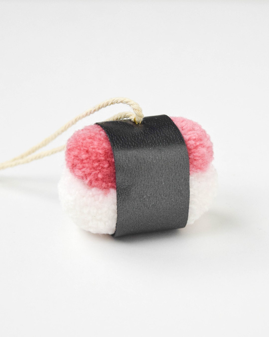 Spam Musubi Pom Pom Car Charm | Rear View Mirror Hanging - Etsy