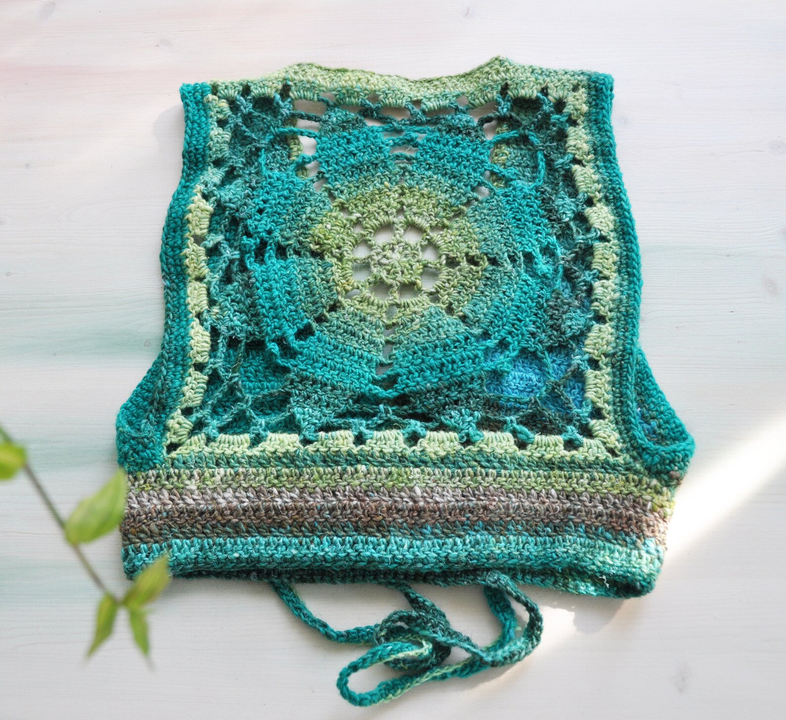 Crochet Mandala Vest Crochet Wrap Vest Forest Vest Hippie - Etsy