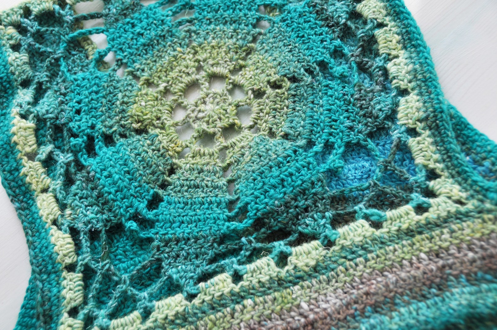 Crochet Mandala Vest Crochet Wrap Vest Forest Vest Hippie - Etsy