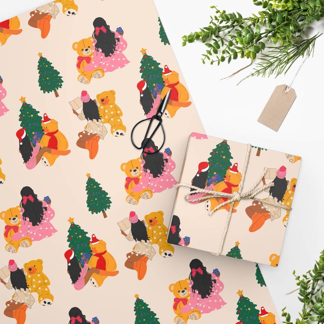 Hygge Christmas Wrapping Paper Christmas Gift Wrap Holiday Gift Wrap ...