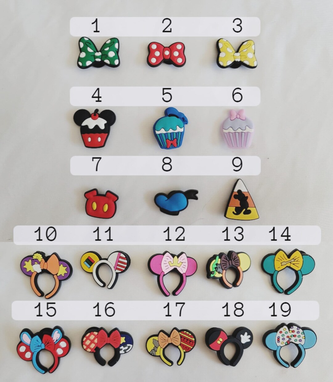 Disney Croc Charms Mickeyhead Bands Princess - Etsy