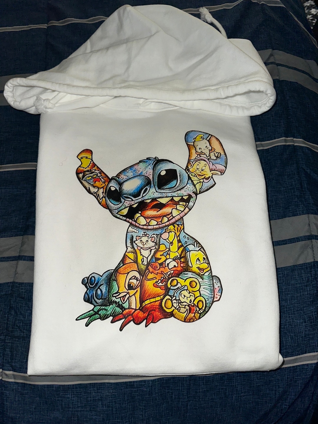 Stitch Shirts Long Sleeve Sweatshirt Hoodie Custom Cute - Etsy