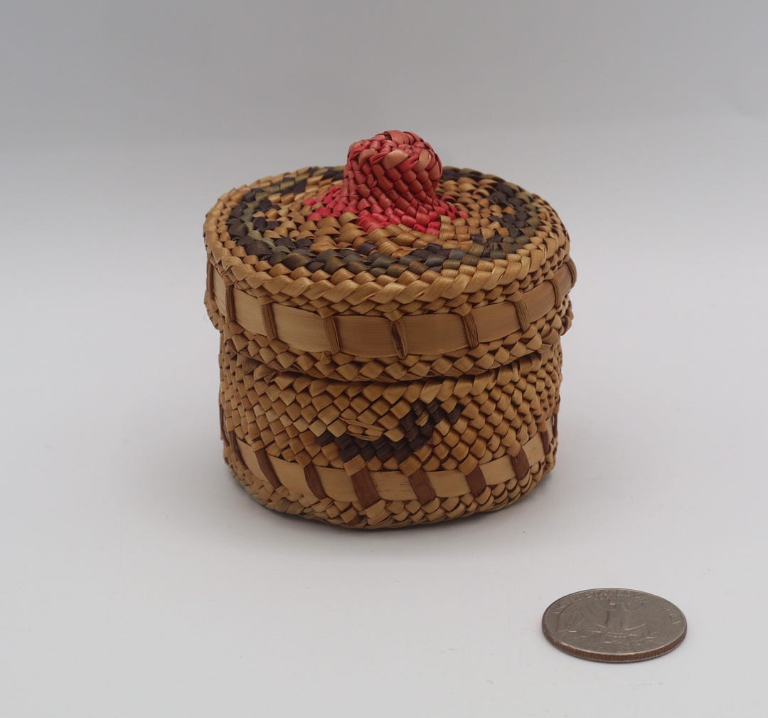 Mini Native American Nootka Basket Nuu-chal-nulth Makah First Nations ...