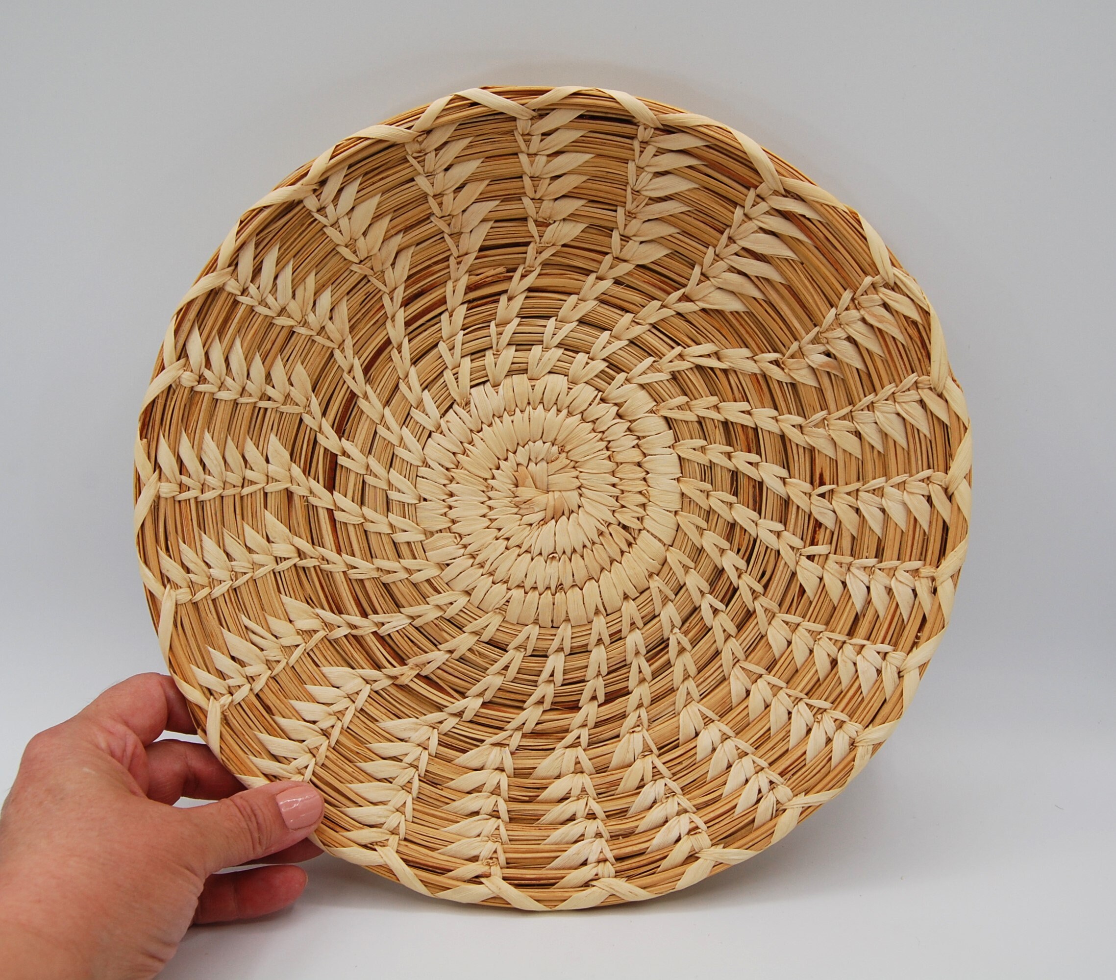 Tohono O'odham Basket Bowl Papago Fine Flower Open Weave - Etsy