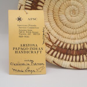 Tohono O'odham Basket Papago Animal Centipede Insect Funny Tagged C ...