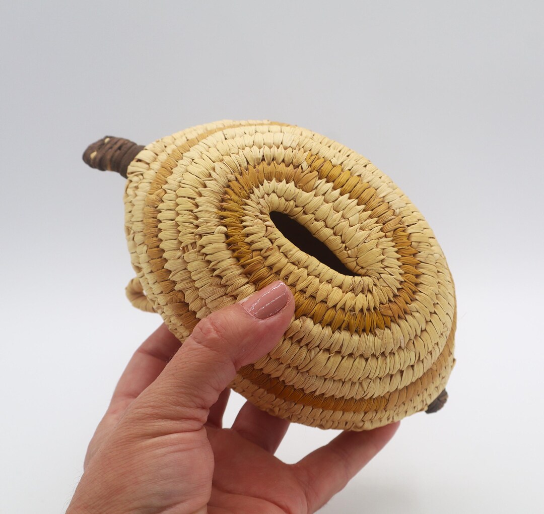 Tohono O'odham Basket Turtle Papago Animal Polychrome 3 Color 6.75" L ...