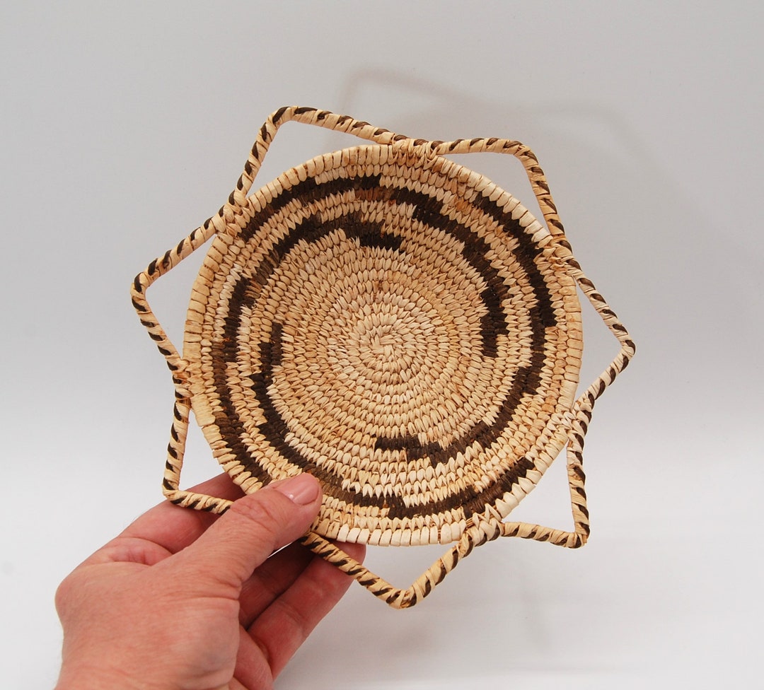 50s Tohono O'odham Basket Papago Fine Fancy Rim Yucca Devils Claw - Etsy