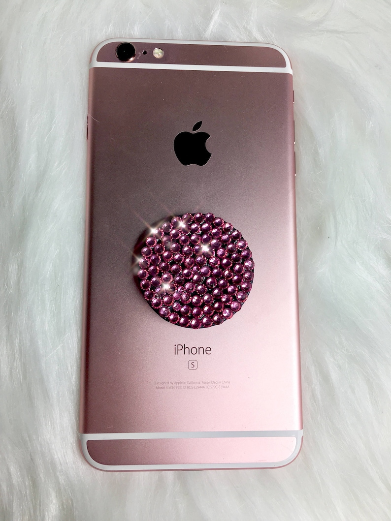 Pink Swarovski Crystal Bling Popsocket Cell Phone Grip Bling - Etsy