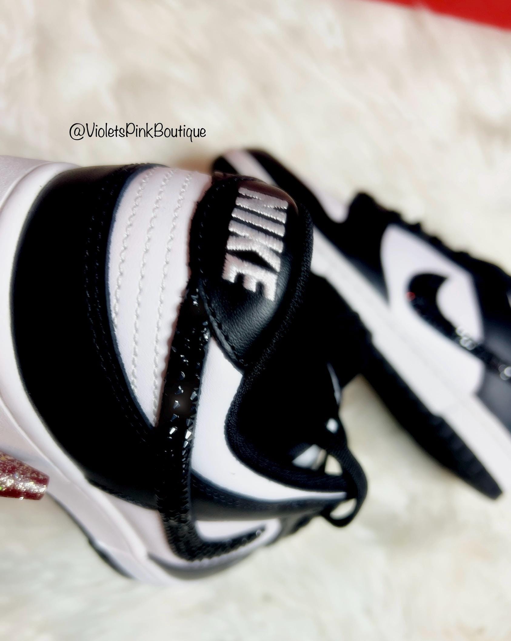 Nike Panda Dunk Custom Swarovski Sneakers | Bedazzled Nike Sneakers ...