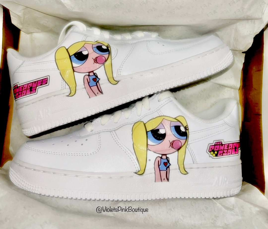 Custom Nike Bubbles Air Force 1s the Powerpuff Girls Women's Cute ...