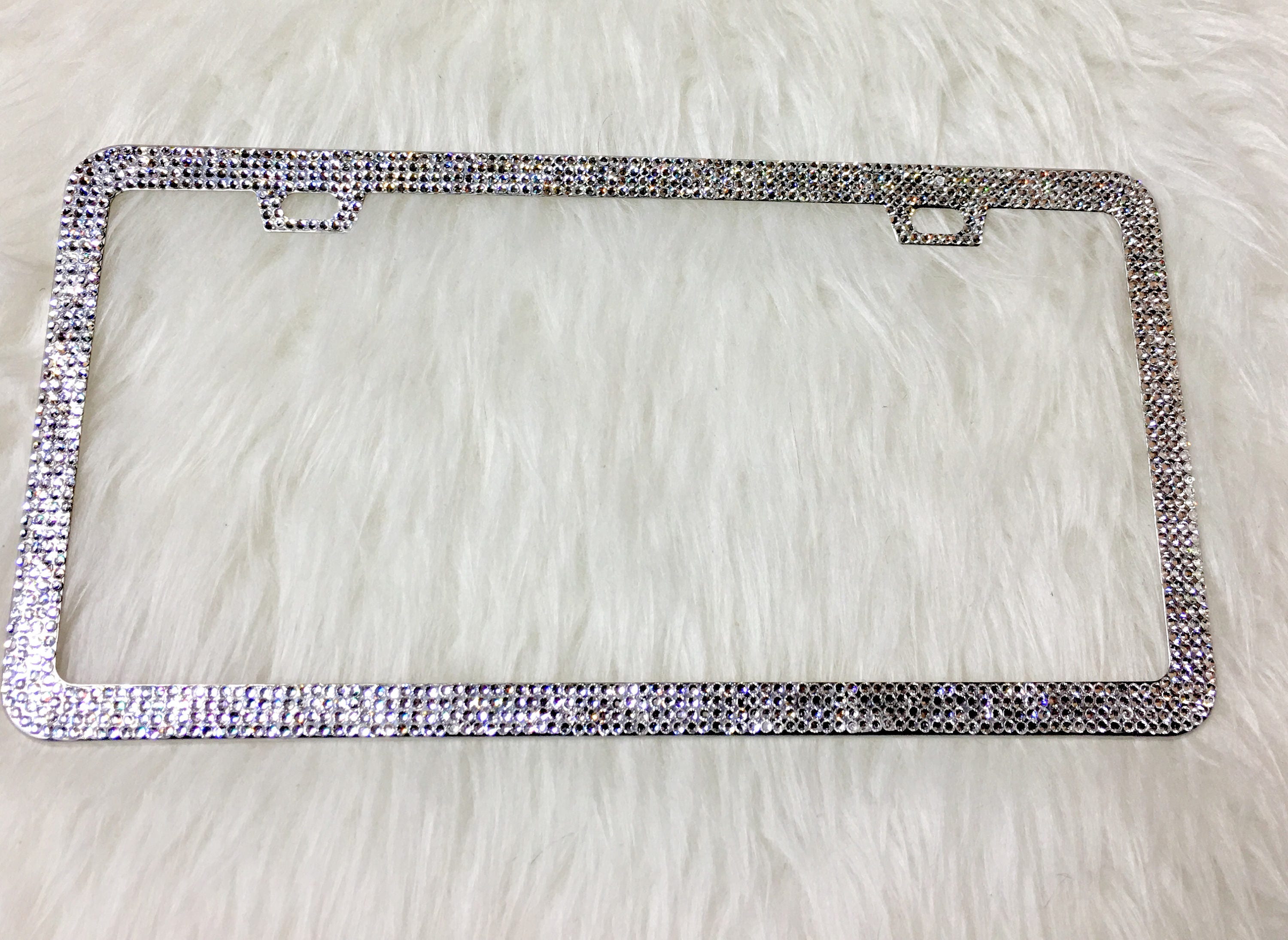 Stainless Steel Bling License Plate Frame Custom Handmade With | Etsy