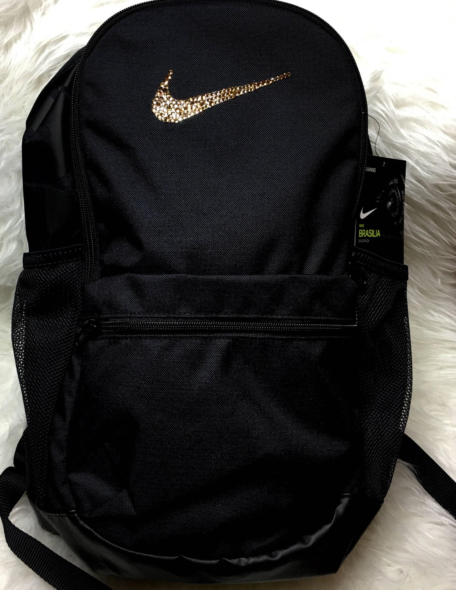 Bling Nike Brasilia Training Backpack Embellished With | Etsy