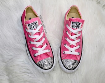 Swarovski Crystal Custom Converse in Black With Beautiful Swarovski ...
