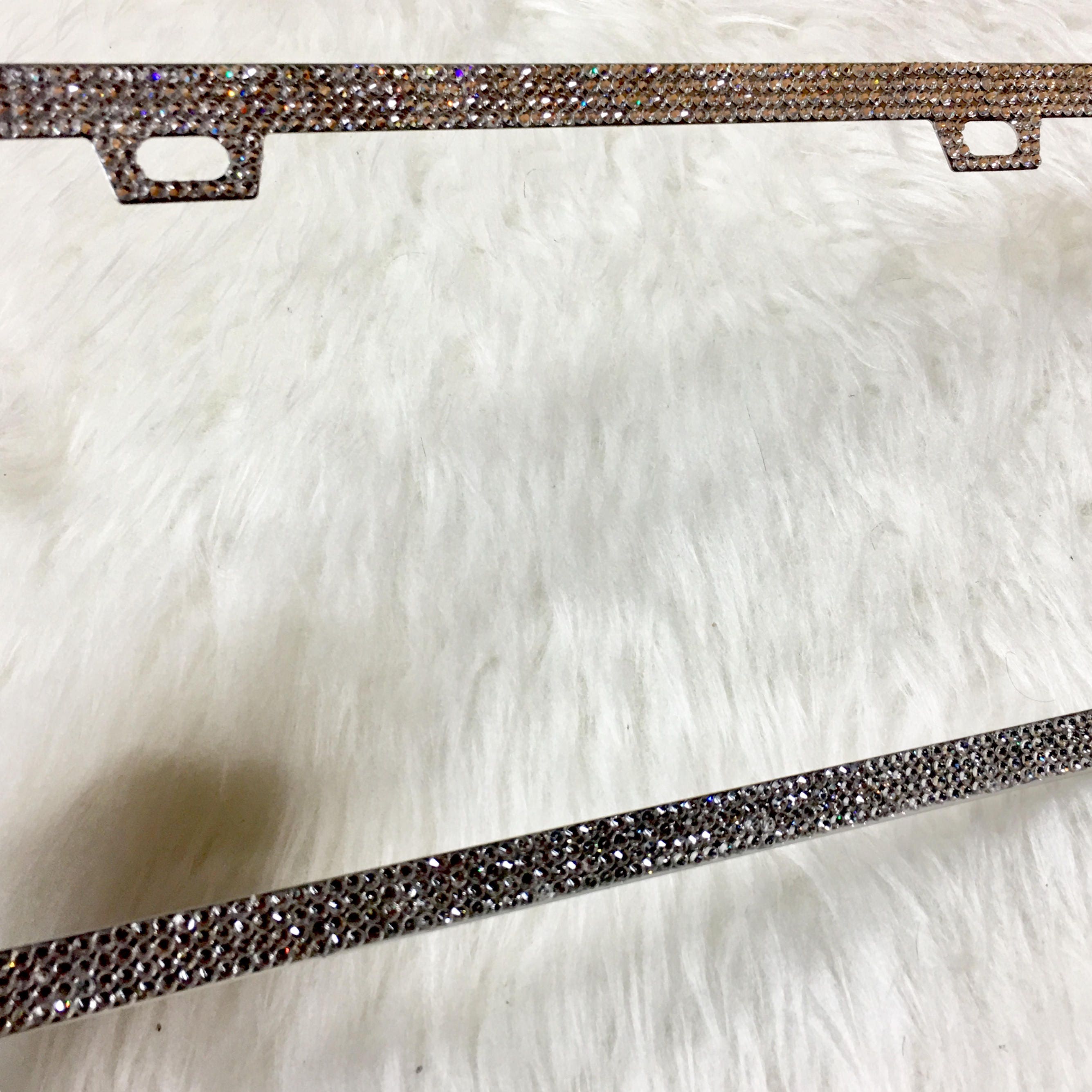 Stainless Steel Bling License Plate Frame Custom Handmade With | Etsy