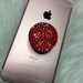 Bling Red Swarovski POPSOCKET Custom Handmade Swarovski Crystal Phone ...