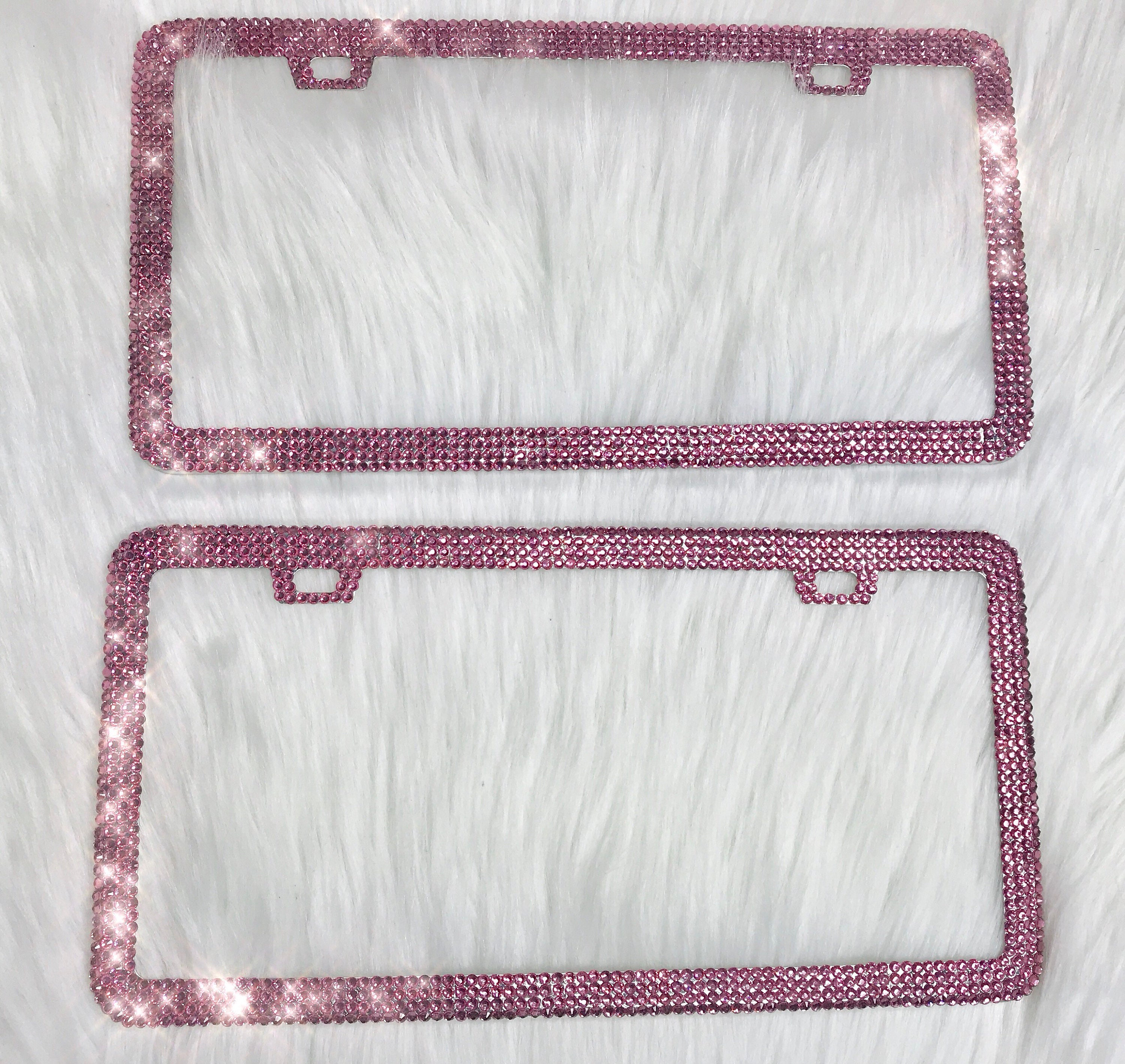 Bling License Plates Stainless Steel Frame Hand Encrusted With | Etsy