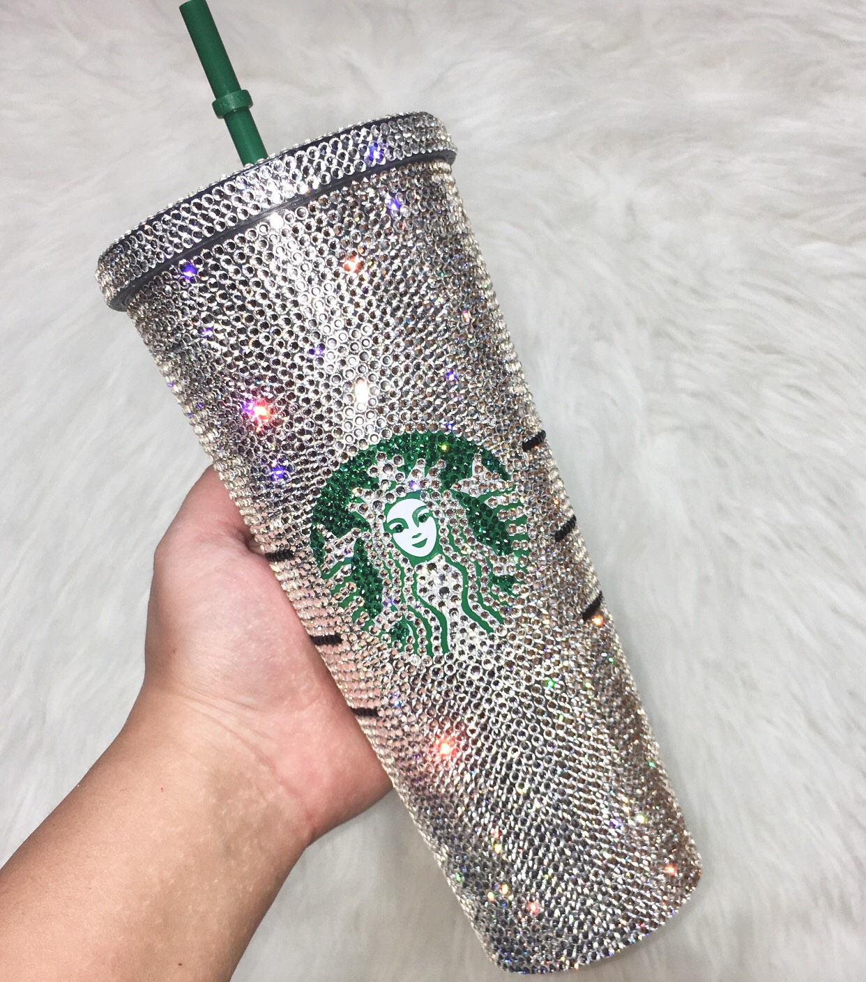 Custom Bling Crystallized STARBUCKS Bling Cold Cup With | Etsy