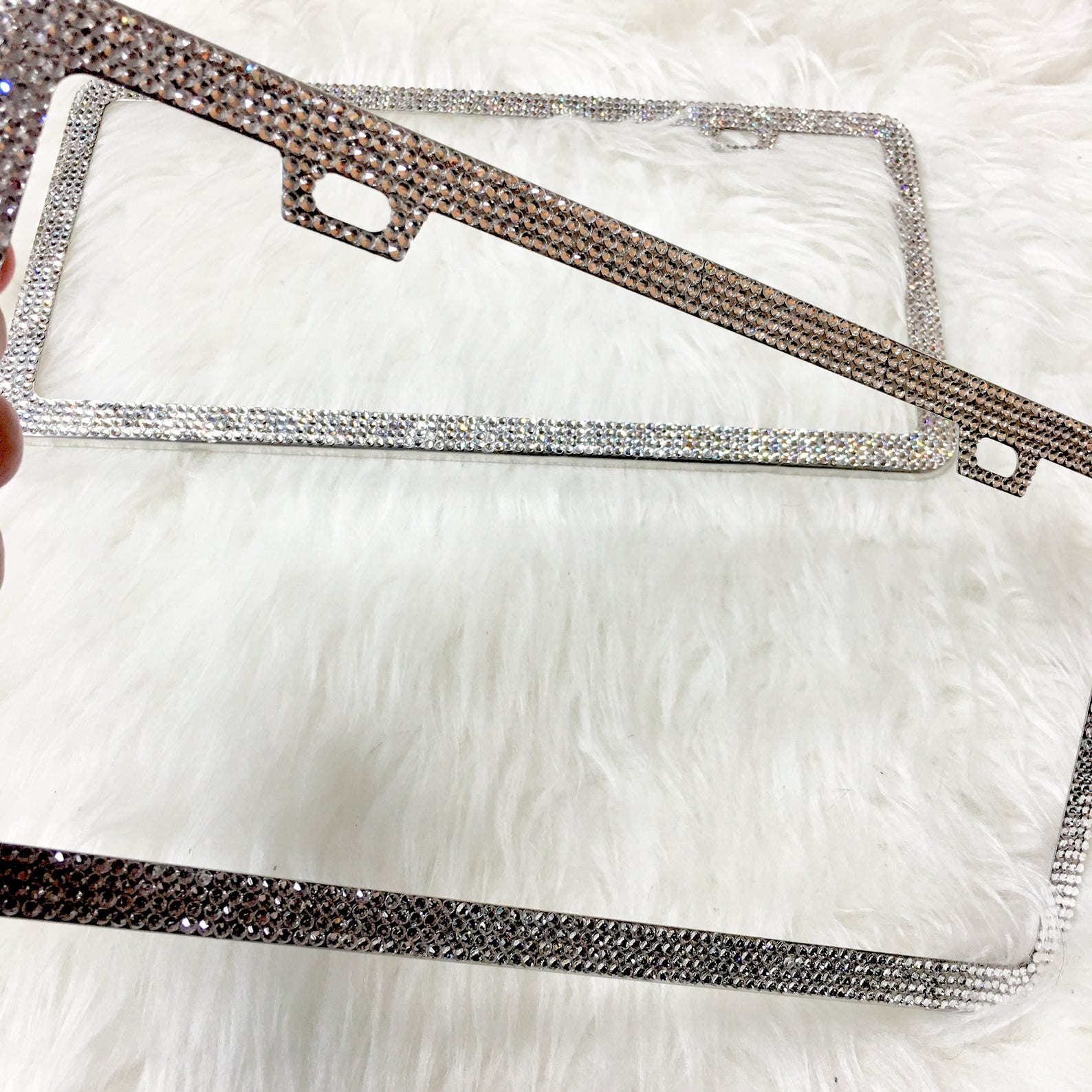 Stainless Steel Bling License Plate Frame Custom Handmade With | Etsy