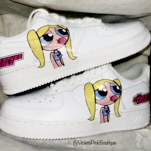Custom Nike Bubbles Air Force 1s the Powerpuff Girls Women's Cute ...
