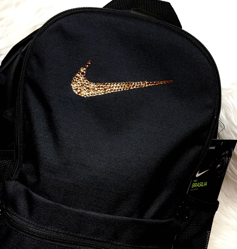 Bling Nike Brasilia Training Backpack Embellished With | Etsy