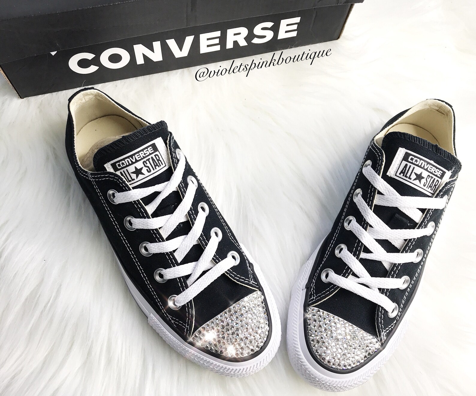 Swarovski Crystal CONVERSE Chuck Taylor All Starts Women's - Etsy