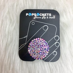 Bling AB Rainbow Effect Popsocket Cell Phone Grip Cell Phone Stand ...
