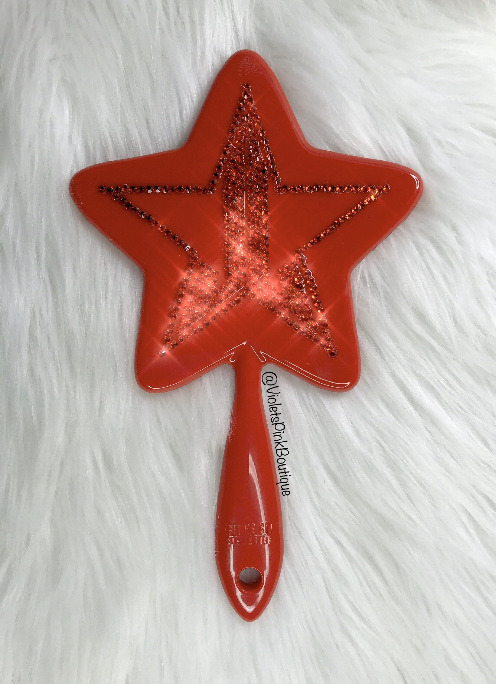 Custom Jeffree Star Blinged Hand Mirror in Red Customized With | Etsy