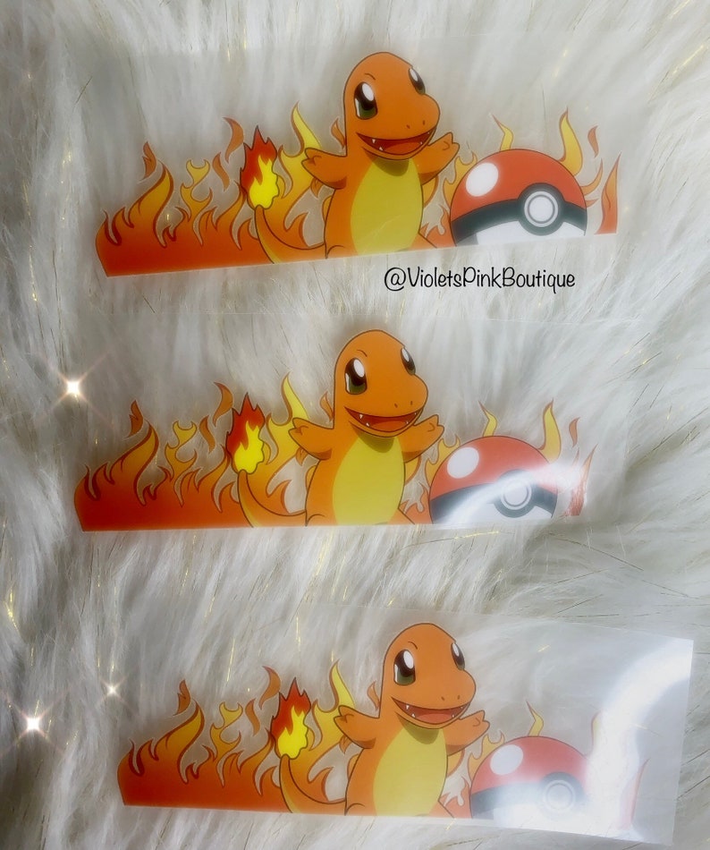 Pokémon Charmander Heat Transfer Sticker for Shoes Iron on - Etsy
