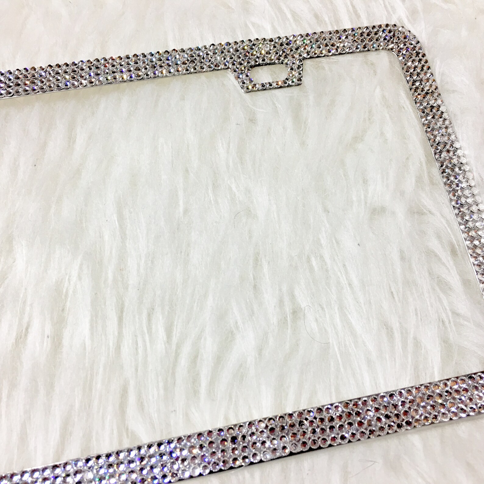 Stainless Steel Bling License Plate Frame Custom Handmade With | Etsy